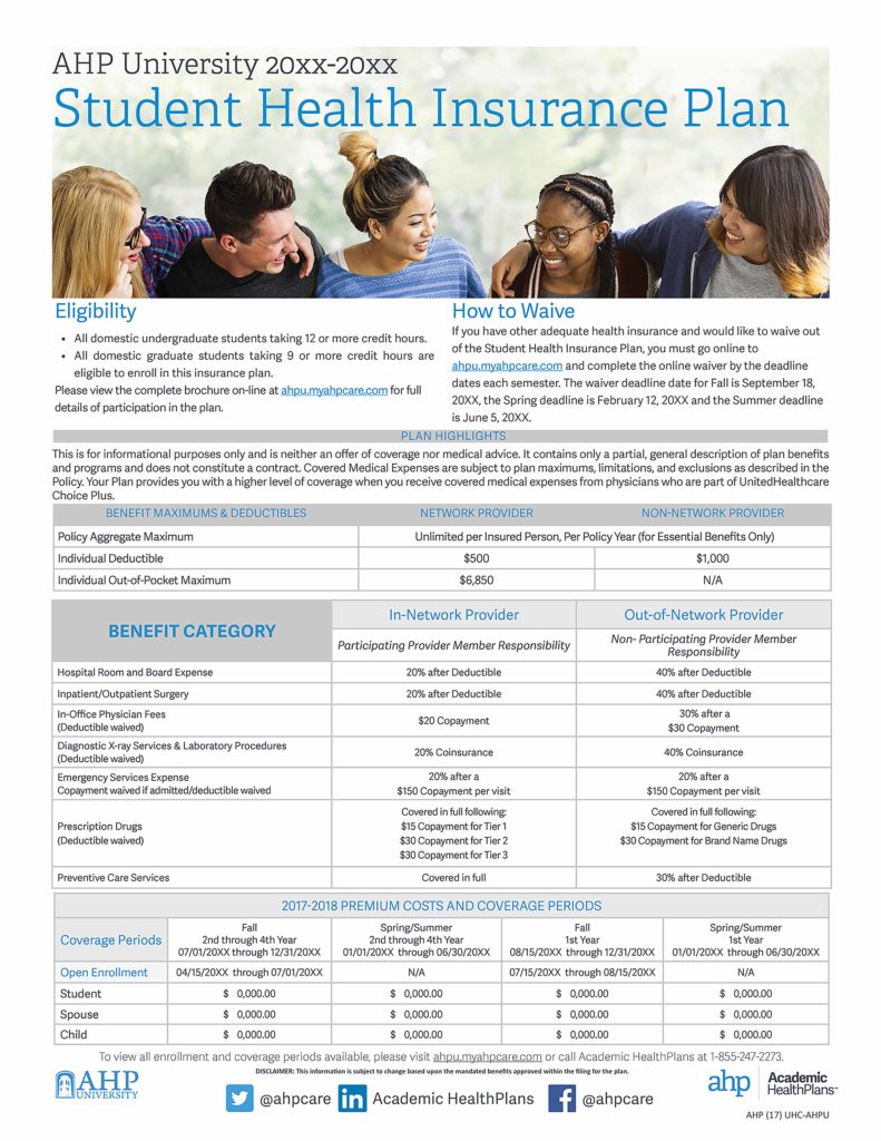 AHPU_OF_18_19one page – Academic HealthPlans, a Risk Strategies Company